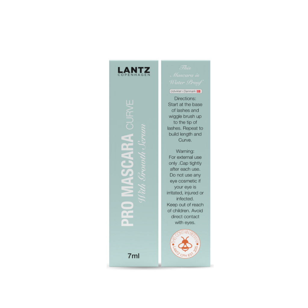 Lantz Mascara med vippeserum | Kurver og løfter dine vipper